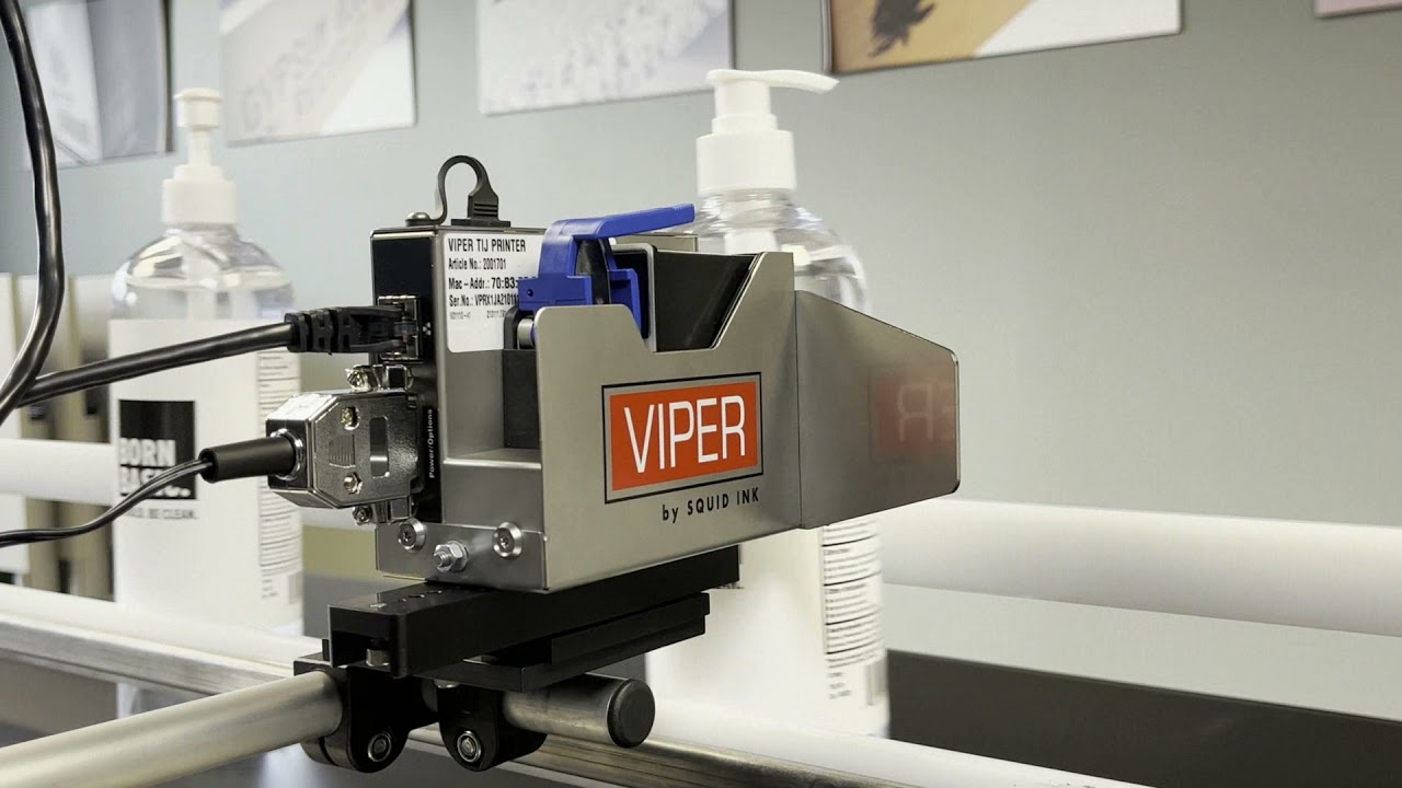 Viper TIJ Printing System - Spring Loaded Bracket - YouTube