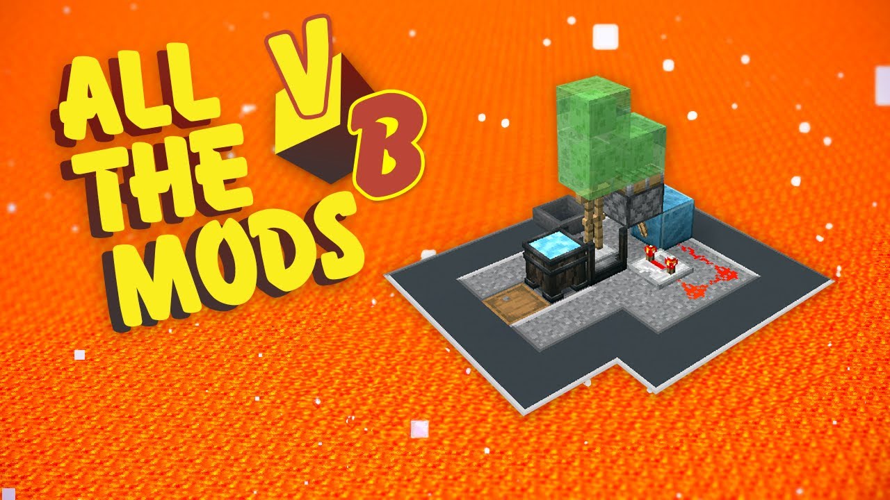 All The Mods Volcano Block EP5 Tree Farm + Simple Squeezer Automation ...