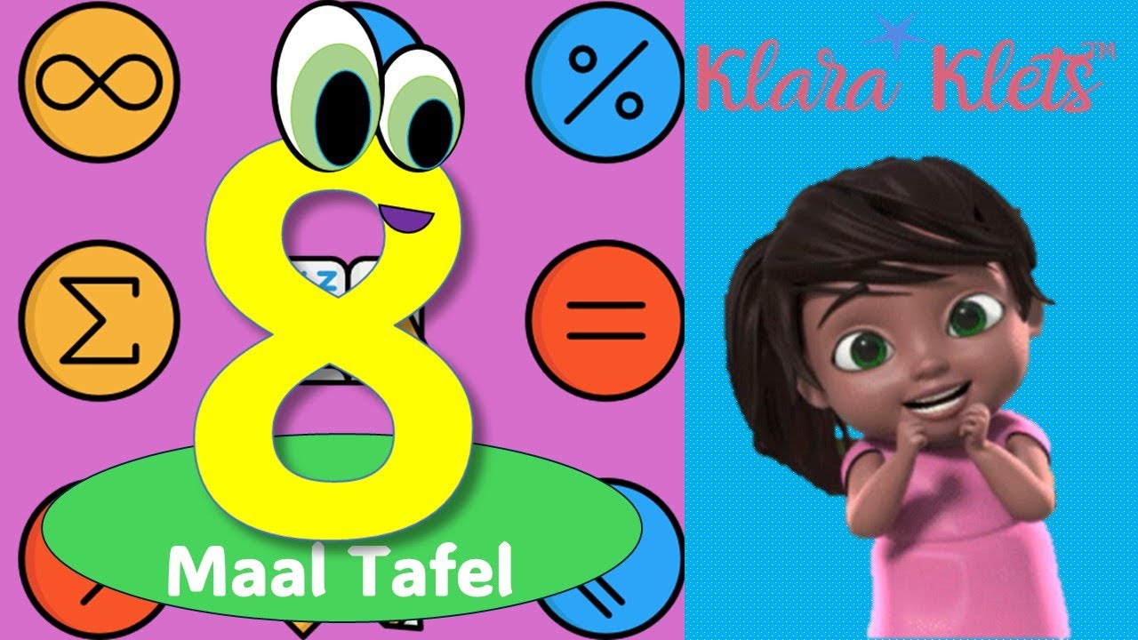 Leer die 8 x Tafel - Liedjie - YouTube