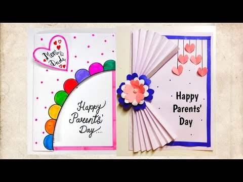 DIY Parents Day Card/How to make beautiful card for Mom and Dad/Parents ...