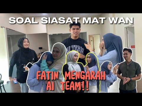 KENAKAN AI TEAM ,SAFWAN SYOK DENGAN MIMIE - YouTube
