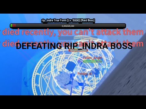 Defeating Rip_Indra Boss Blox Fruits - YouTube