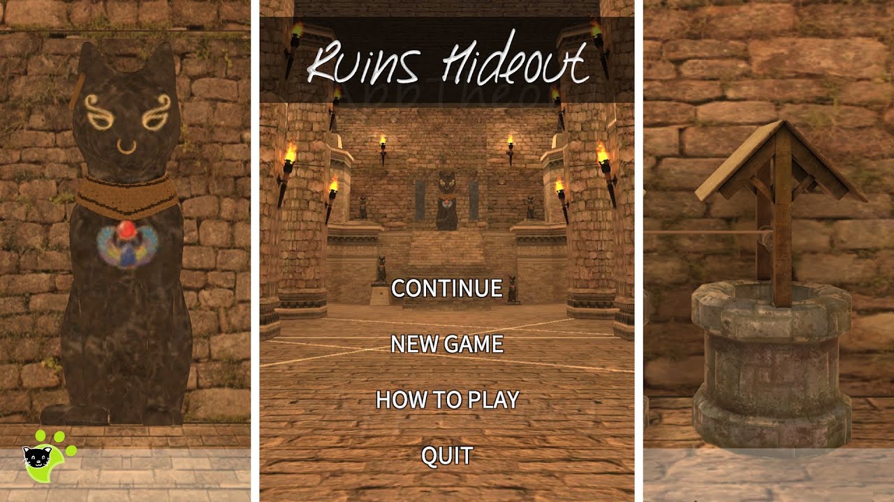 Ruins Hideout Escape Game 脱出ゲーム 攻略 Full Walkthrough (BlackCatJP) - YouTube