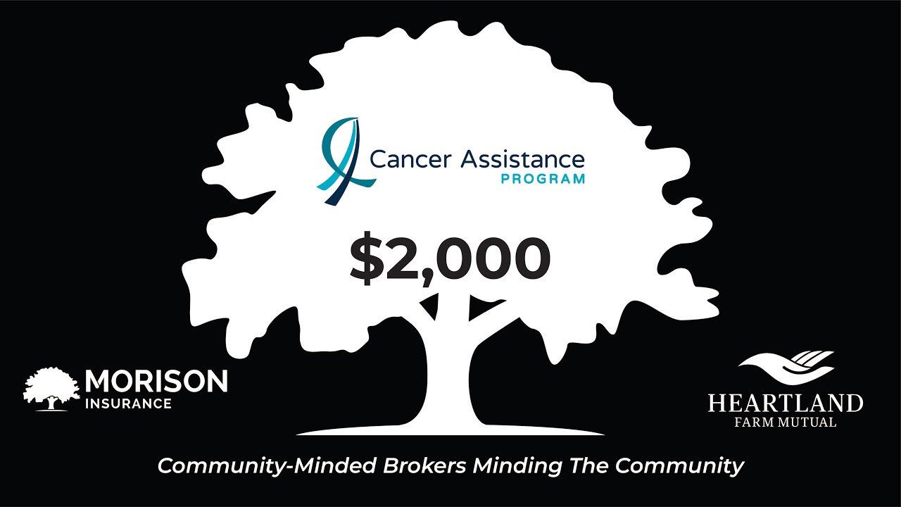 Morison Insurance Donates $2,000 to The Cancer Assistance Program - YouTube