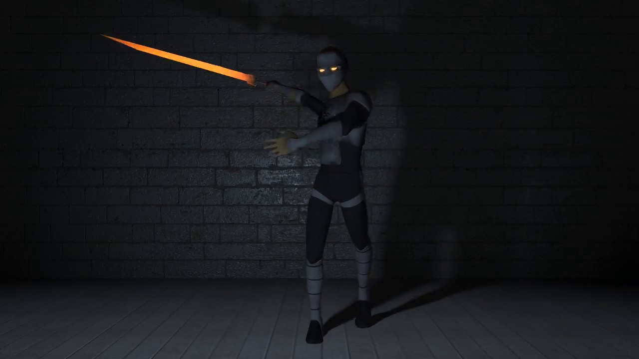 Sword slice animation (Front view) - YouTube