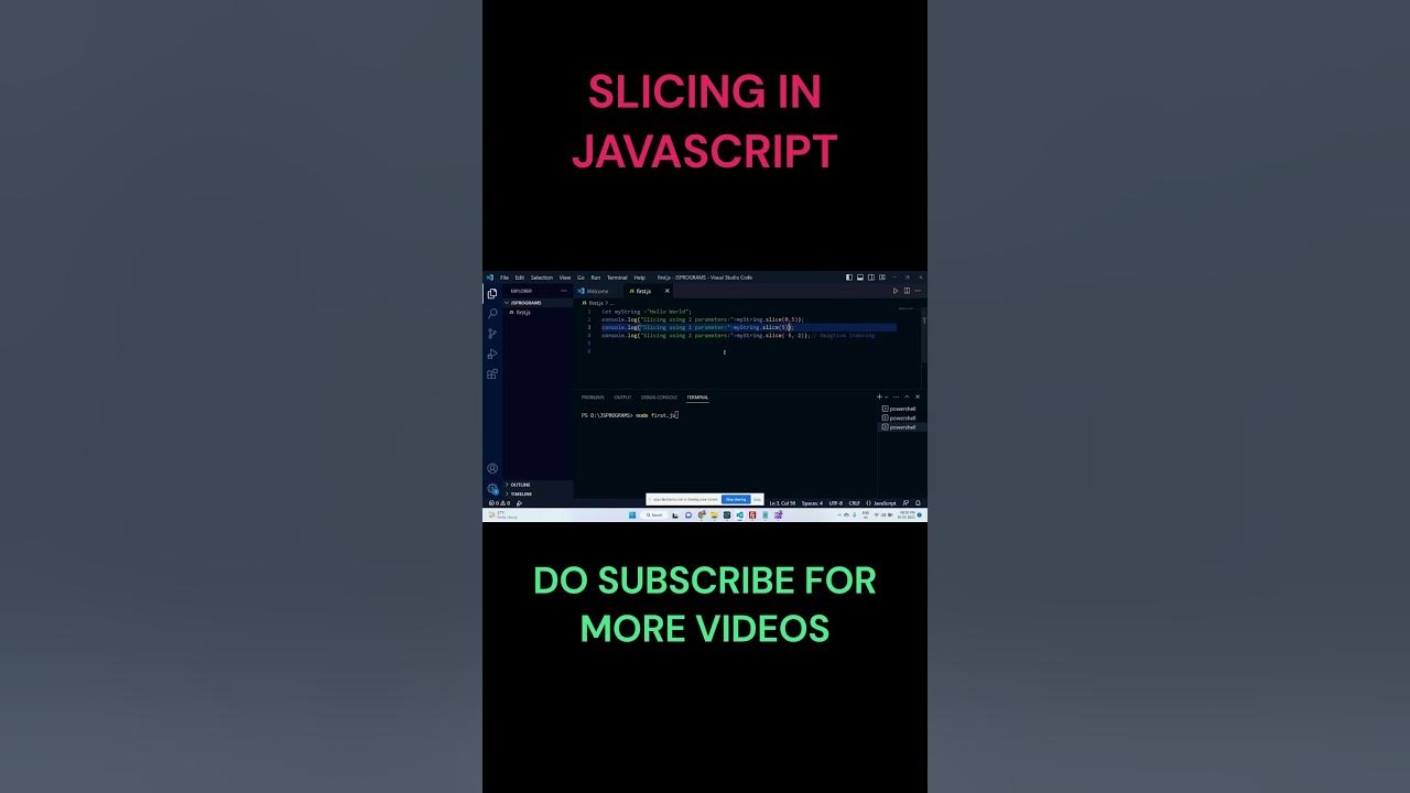 Javascript Slicing Essential Tips And Techniques Youtube