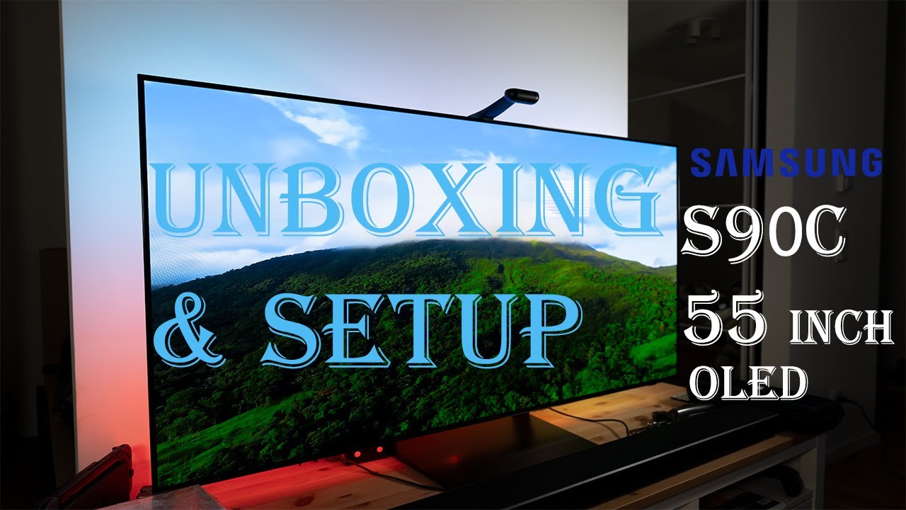 Samsung S90C 55 inch OLED TV 2023 Unboxing, Setup & First Impressions ...