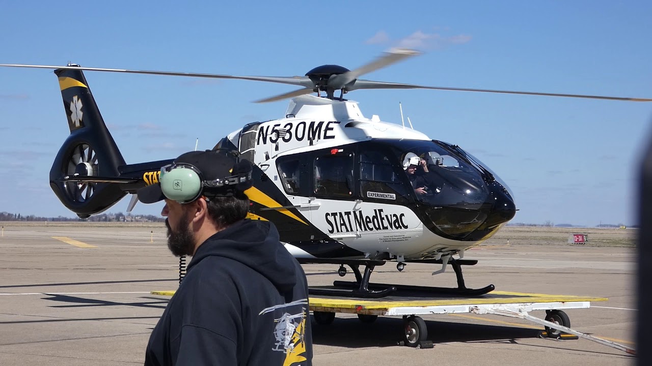 N530ME - STAT MedEvac H135/EC135T3+ Taking Off - YouTube
