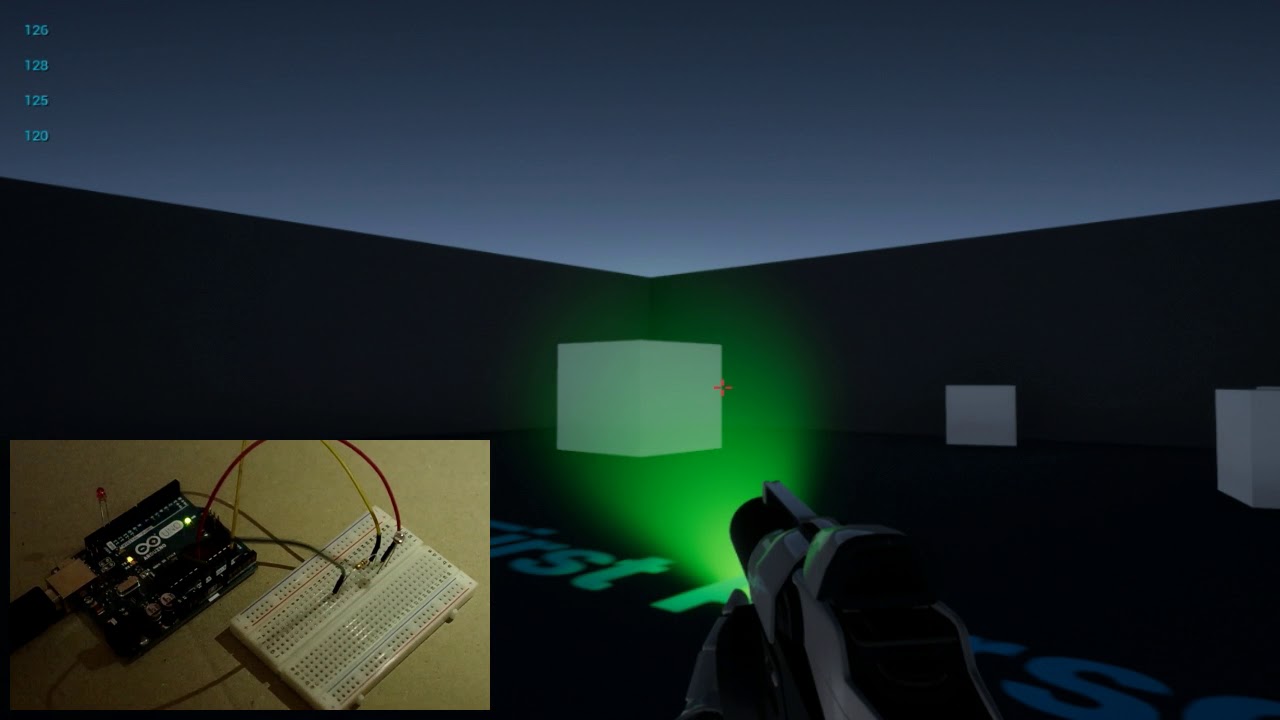 170910 UE4Duino Light control with Cds - YouTube
