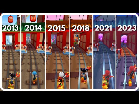 Evolution of TOKYO Map in Subway Surfers | 2013 - 2014 - 2015 - 2018 - 2021 - 2023