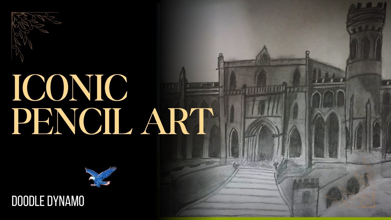 Draw an Iconic art of fort with pencil - YouTube