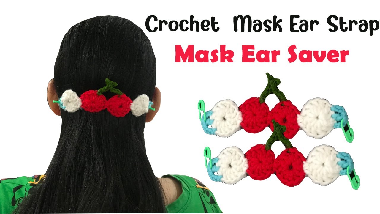 Crochet Ear Protector Strap For Face Mask | Adjustable Ear Strap | Free ...