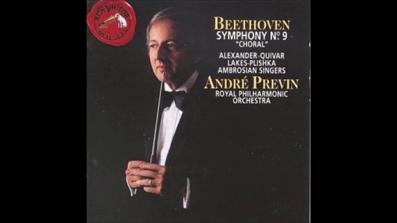 Beethoven "Symphony No 9" André Previn - YouTube