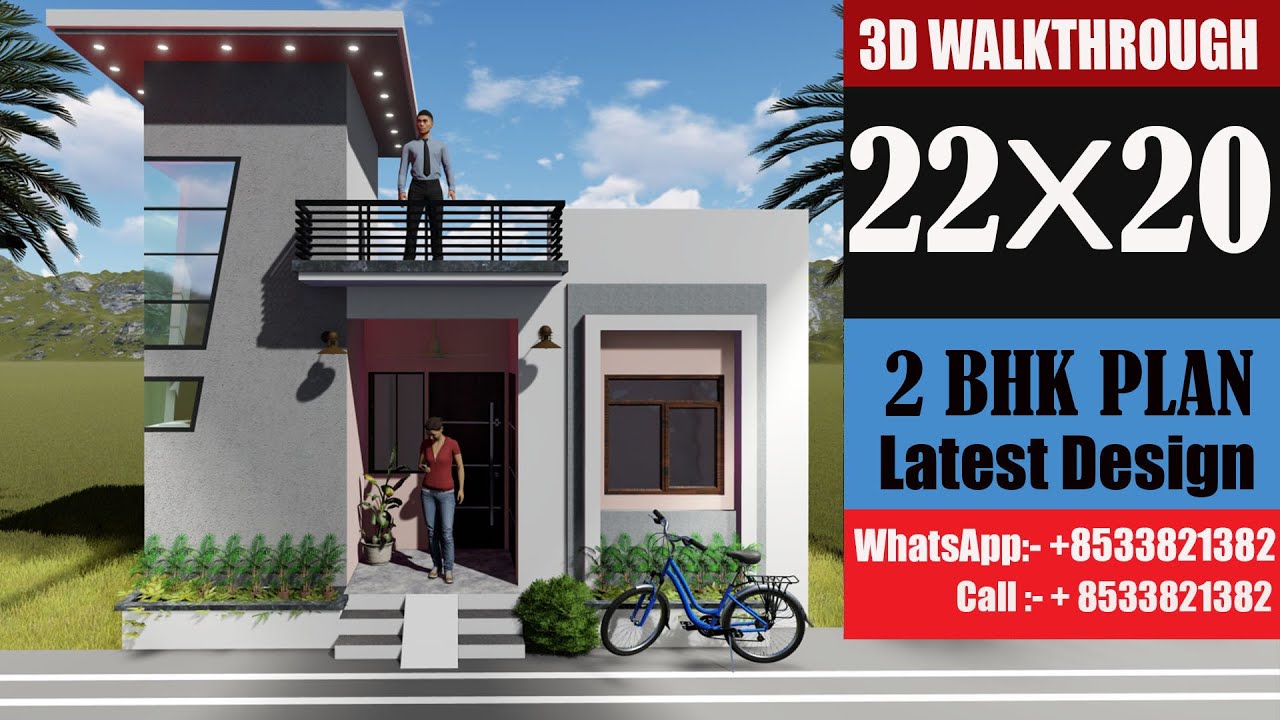 22X20 HOUSE PLAN # 22X20 HOMES DESIGN # SMALL HOUSE PLAN # 20 BY 20 KA ...