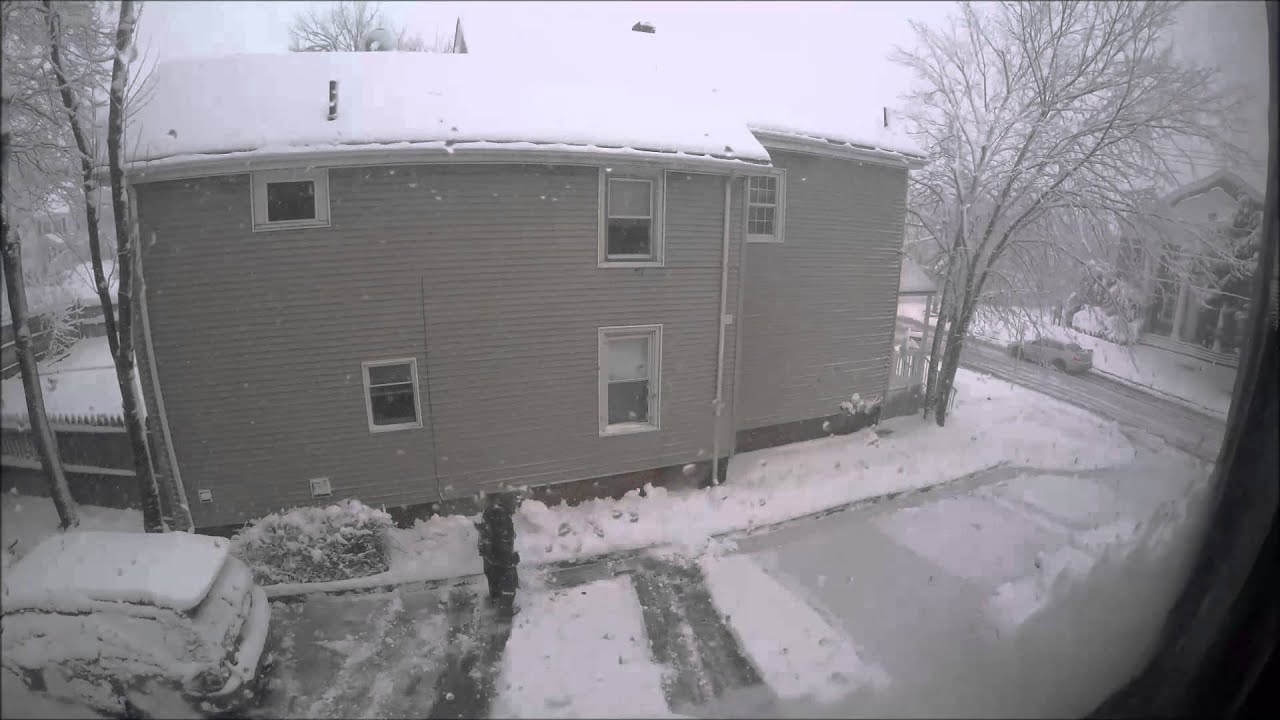 Snow Time-lapse 2016 Blizzard - YouTube