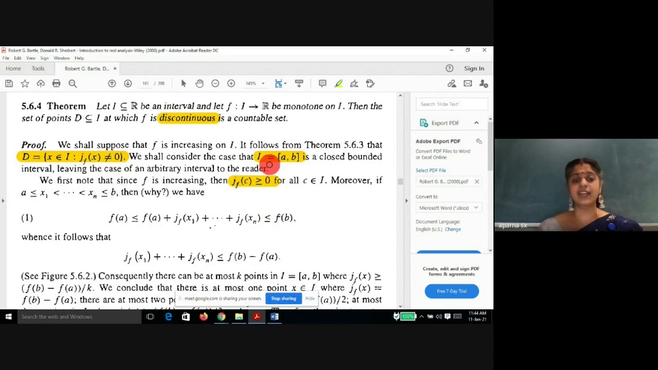Real Analysis - Module 1 - Lecture 6 - YouTube