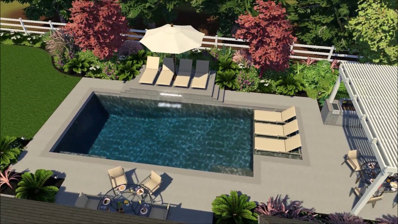 The Parker Pool - Pool Creator Pro 3D Model - YouTube