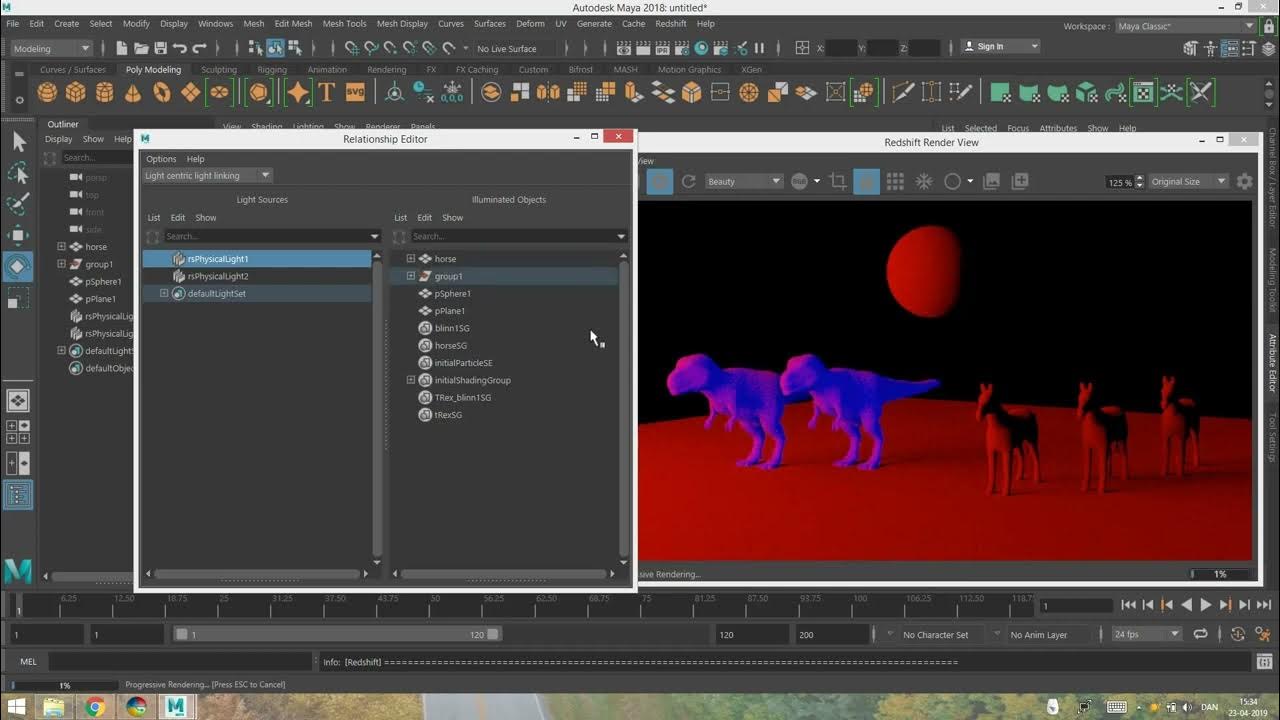 Maya Lights Linking – to effect only one or multi objects - YouTube