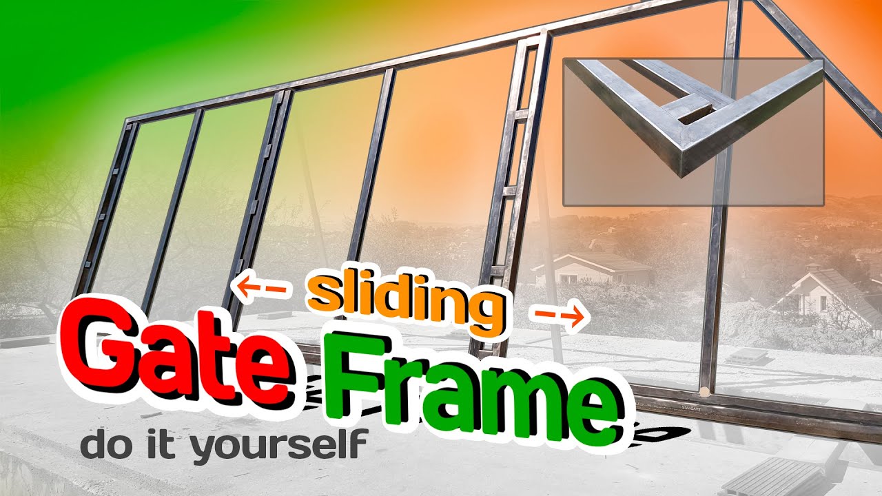 SLIDING GATE frame. With my own hands. - YouTube