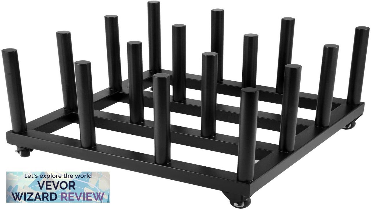 VEVOR Vinyl Cart Mobile Rack 16 Roll Capacity Vinyl Roll Rack 2" Review ...