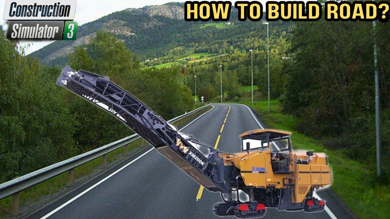 How To Build Road? Construction Simulator 3.#1 - YouTube