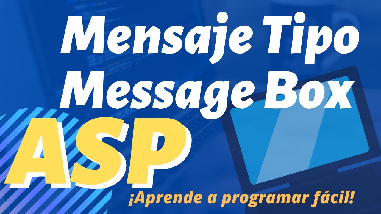 Cómo enviar un mensaje al usuario tipo MessageBox en ASP .NET - YouTube