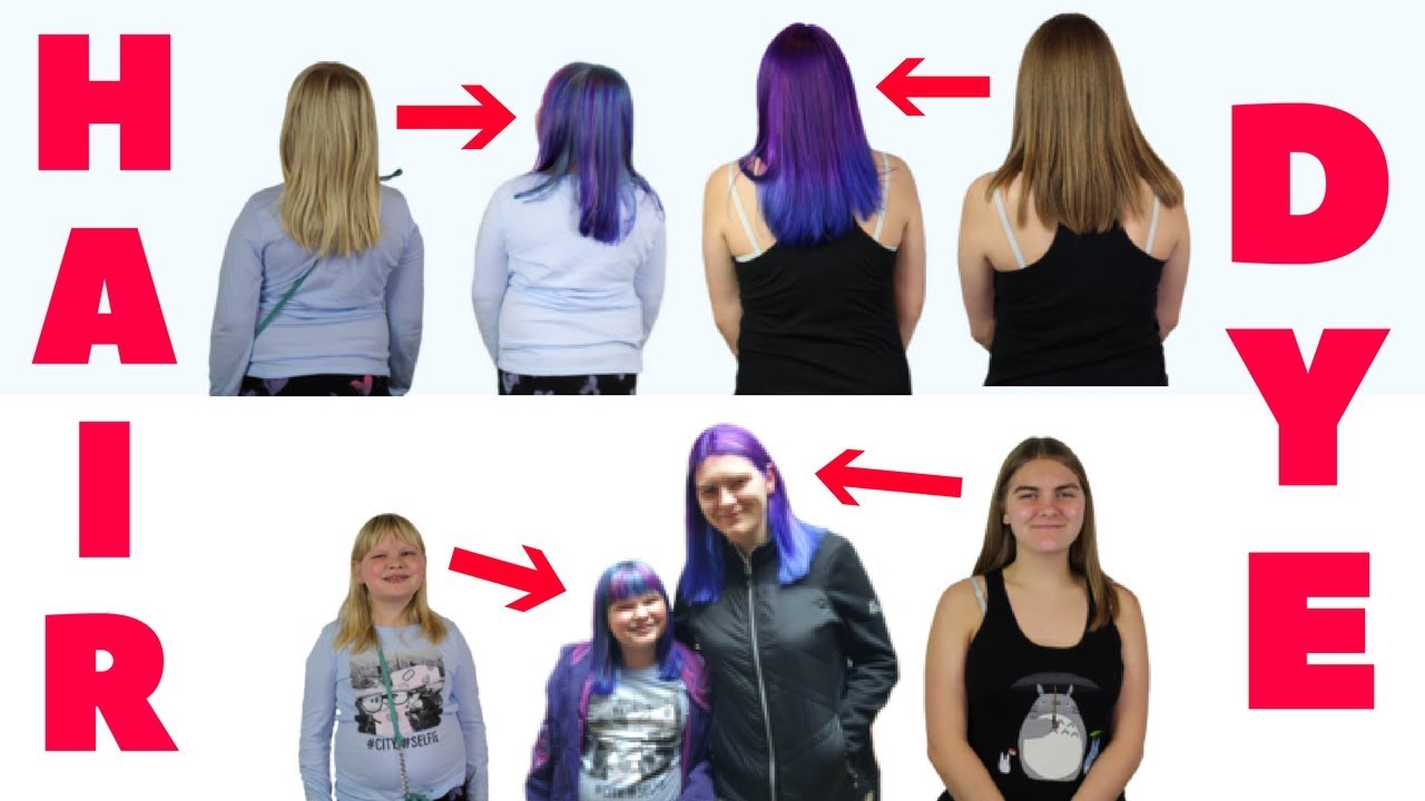 Kids Getting Hair Permanently Bleached & Dyed crazy cool colors ...