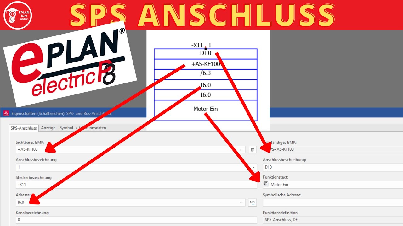 SPS Anschluss in EPLAN. Die Einstellungen ⚙ - YouTube