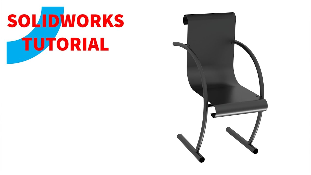 「DESIGN 424」 Unique Chair 16 | Solidworks tutorial - YouTube
