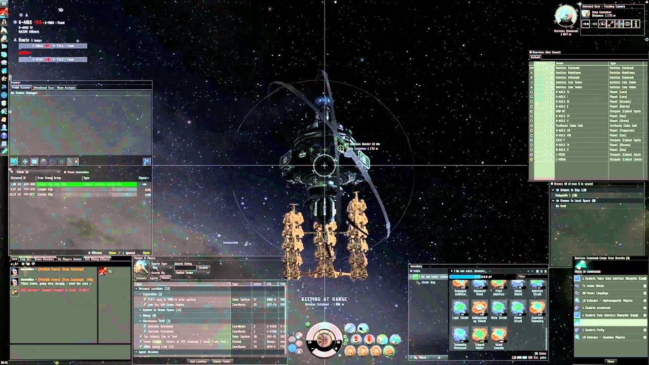 Eve Online: Exploration :Null Sec Data Site: Blueprint worth ca. 450 ...
