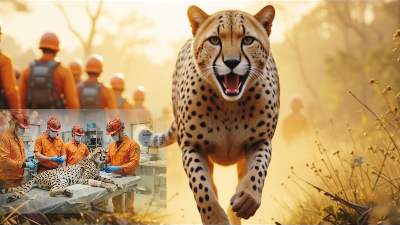A Cheetah’s Pain and Rescue | Rescue the Injured Cheetah # ...
