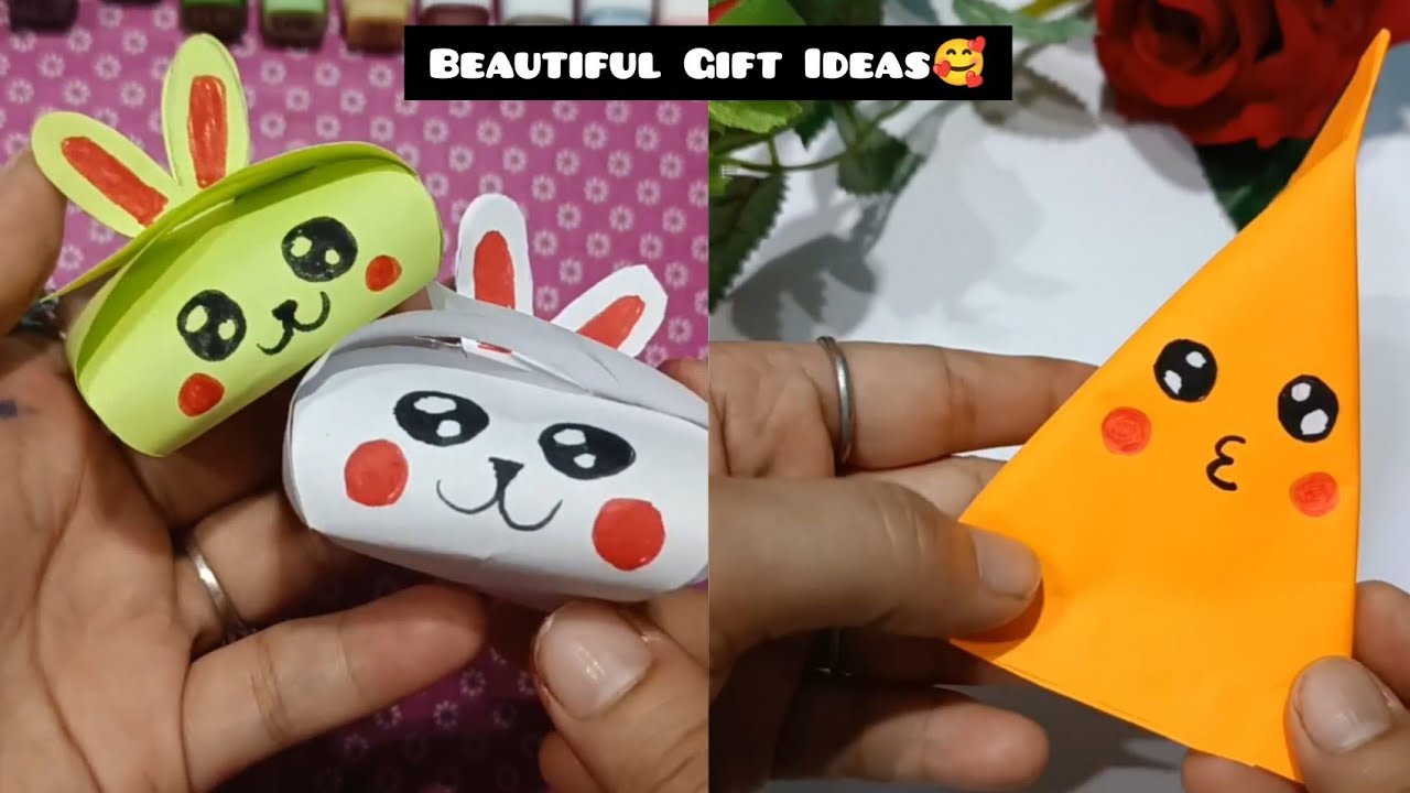 Simple and Easy Paper Craft Ideas/ Gift Ideas/ Cute Gift Box/ Beautiful ...