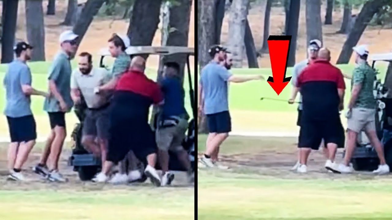 Golf Course Fight Came THIS Close to Turning Deadly - YouTube