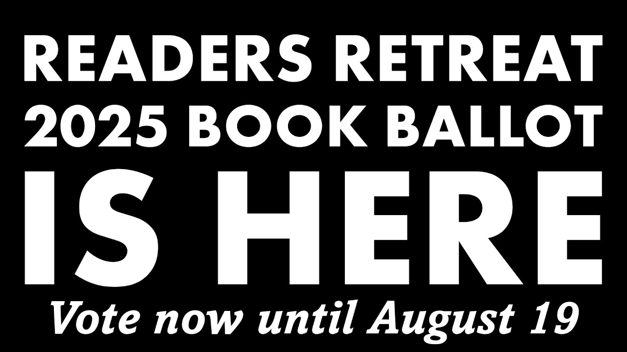Readers Retreat 2025 Book Ballot - YouTube