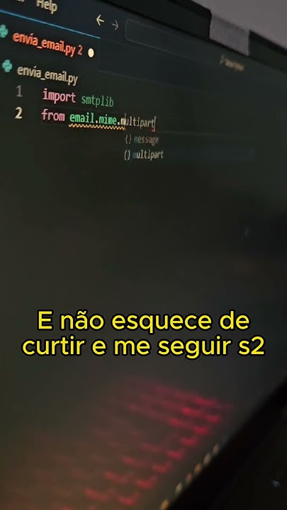 Envie Emails Com O Python Python Programação Tech Programming Pythonprogramming 