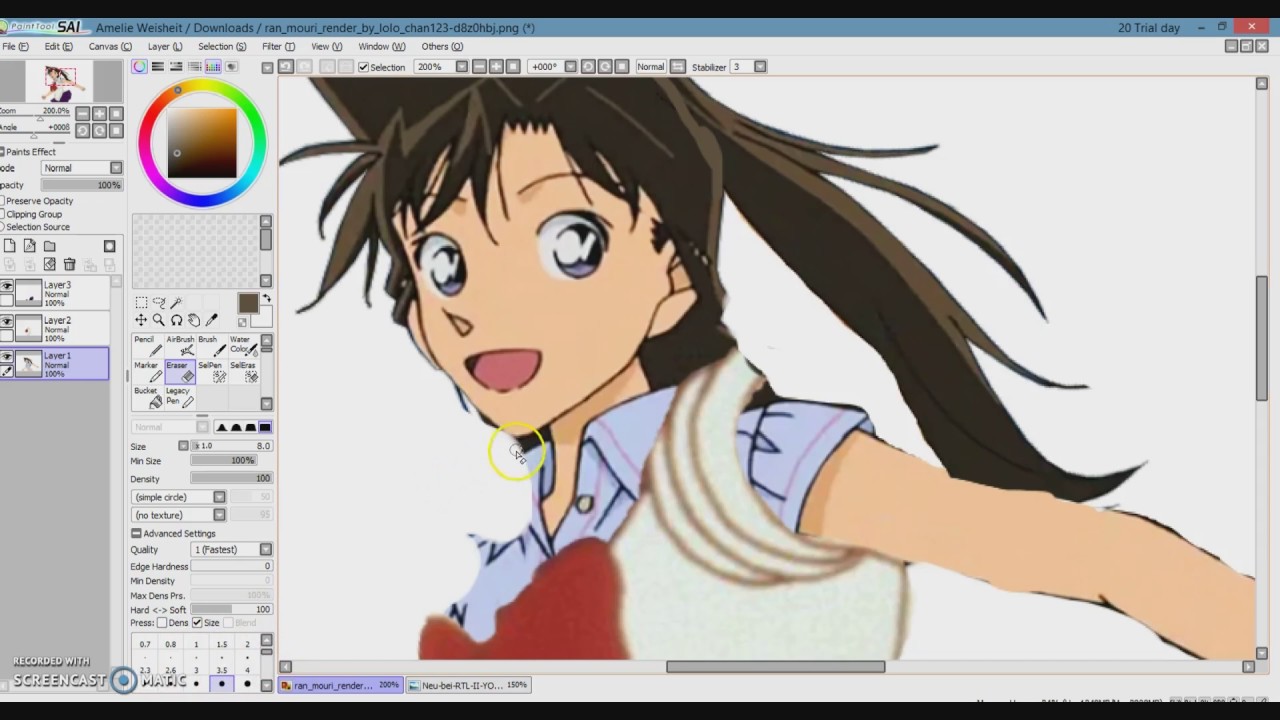 Draw: Ran Mouri to Sailor Detective - YouTube