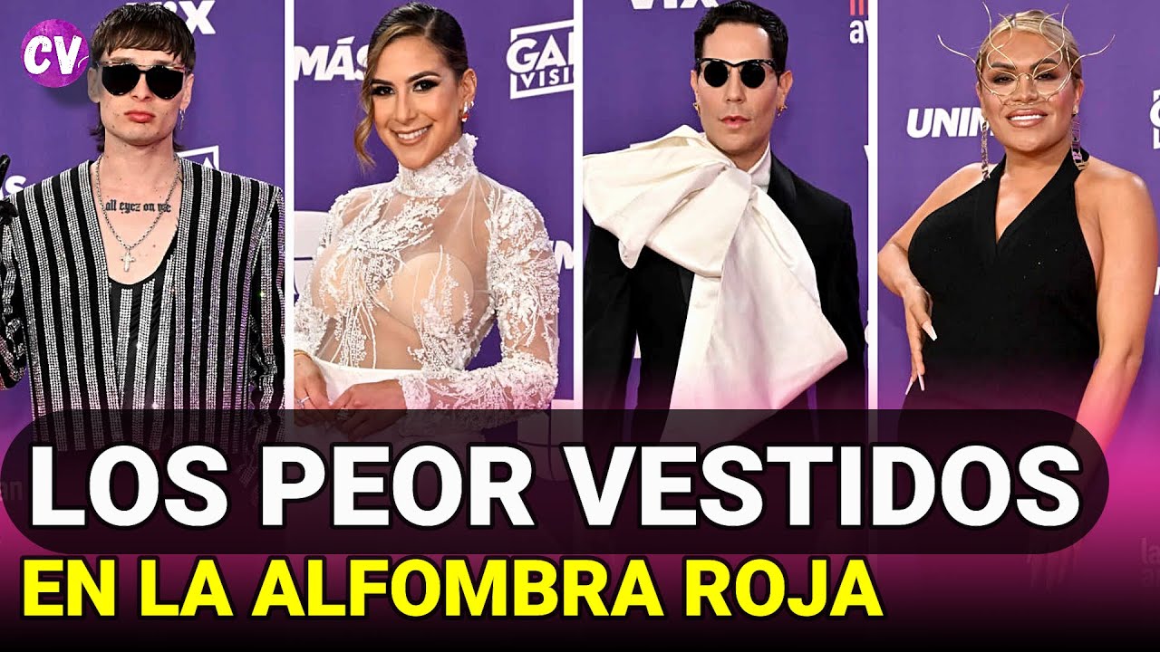 Latin AMAs 2024: Los PEOR VESTIDOS en la ALFOMBRA ROJA - YouTube
