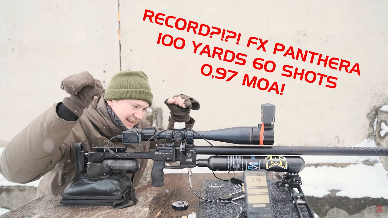RECORD?!?! 60 shots to 100 yards 0,97 MOA fully documented from FX ...