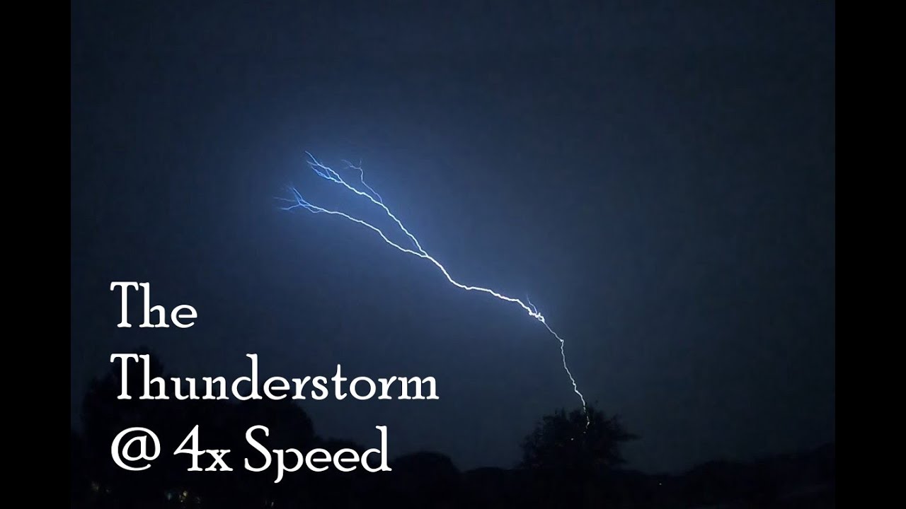 Thunderstorm @ 4x Speed (slideshow follows) - YouTube