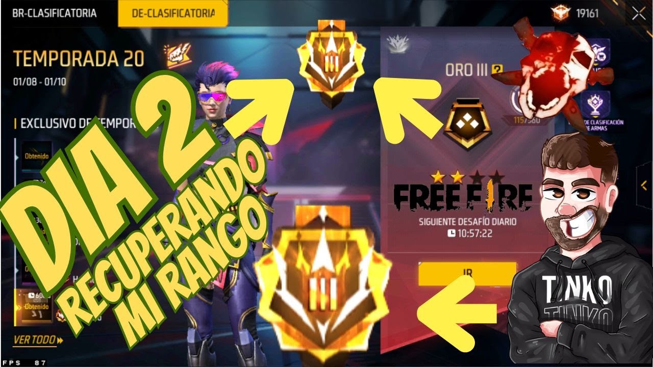 Free Fire Region EE.UU - Recuperando Rango de GRAN MAESTRO DIA 2 en DE ...