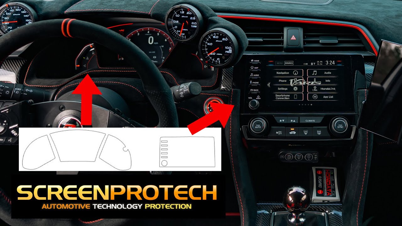 ScreenPROTECH Screen Protector for the Honda Civic Type-R FK8 Gauge ...