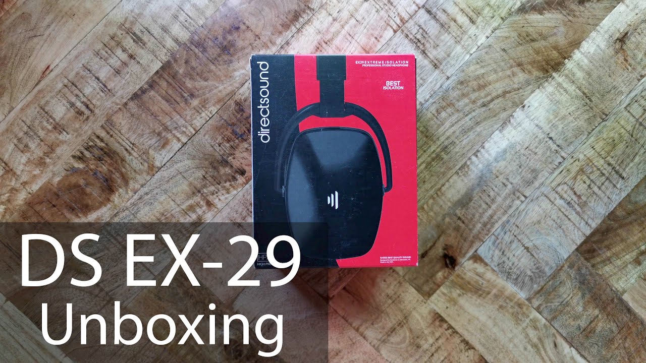 Direct Sound EX-29 Dynamic Closed Headphones Unboxing - YouTube