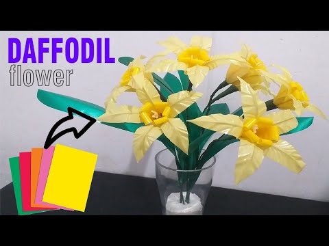 How to make a daffodil flower using a4 sheet. #daffodils #flowers #a4.
