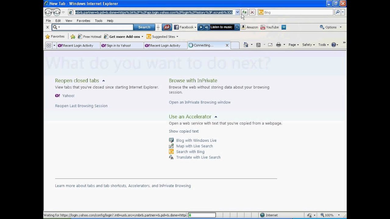how to know ur recent activity of yahoo - YouTube