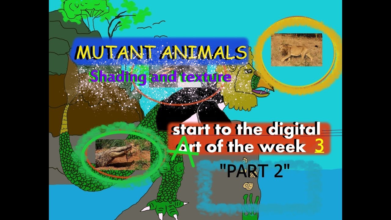 mutant animals series digital finish - YouTube