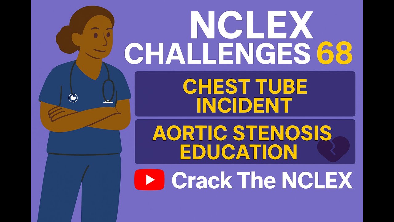 NCLEX Challenges 68 | Chest Tube Emergency & Aortic Stenosis Activity ...