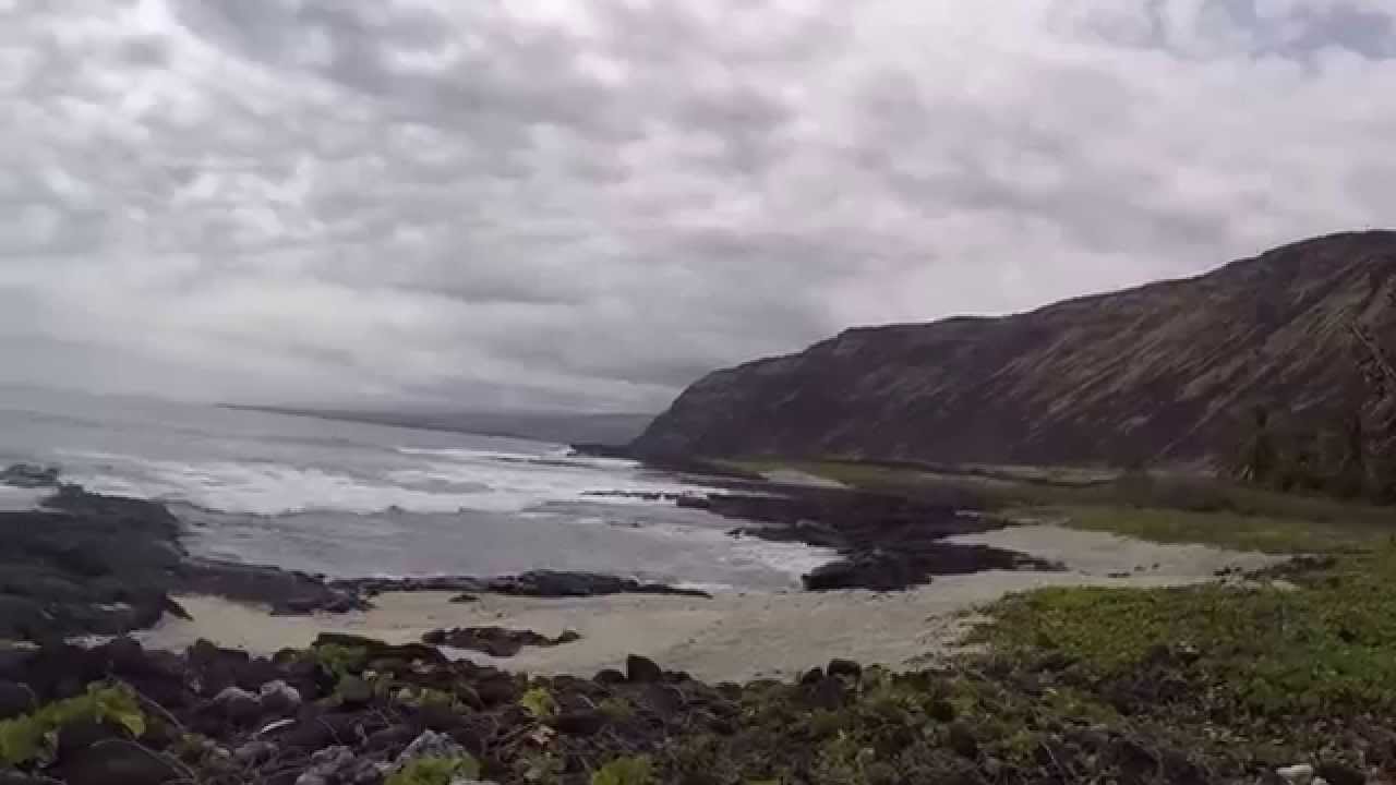 Walk through the campsite portion of Halape in Volcano National Park ...