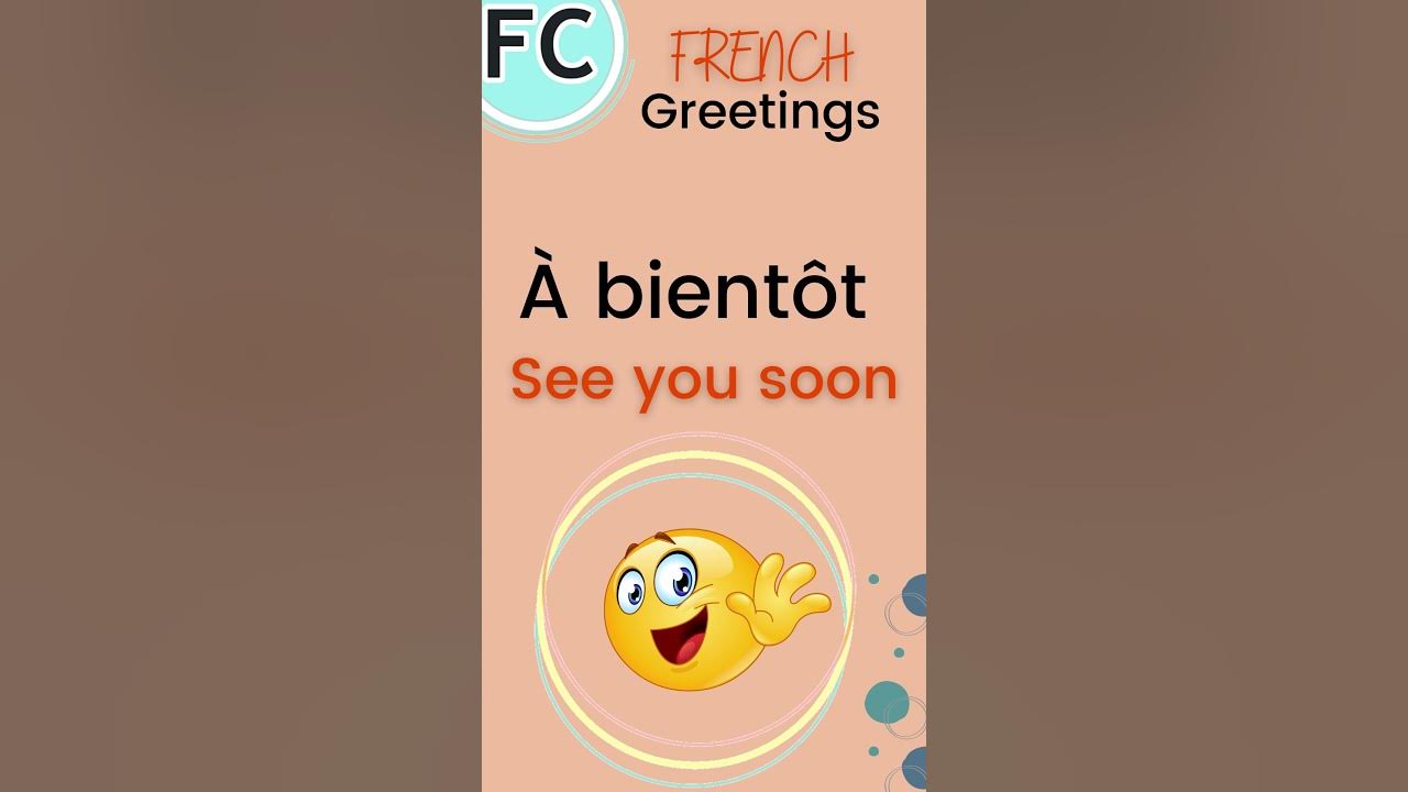 Basic French greetings and goodbyes pronunciation #Shorts - YouTube