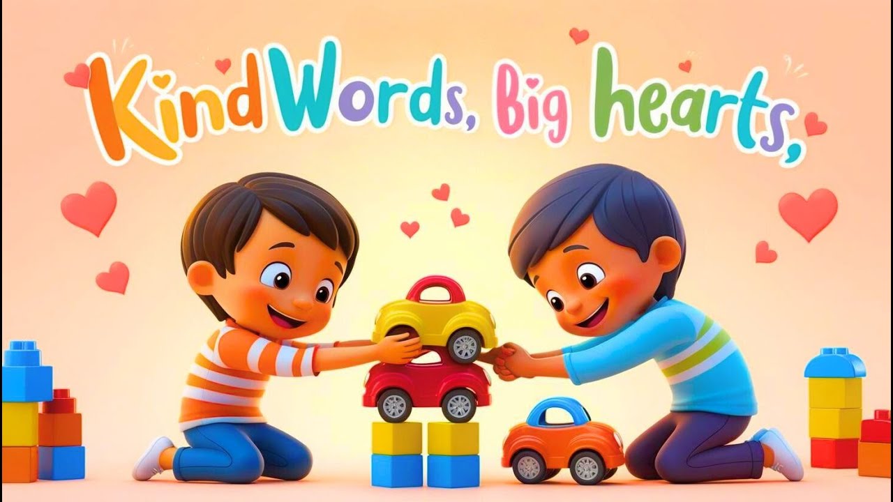 🎶 Kind Words, Big Hearts – Kids Song | Teaching Kindness & Empathy ...