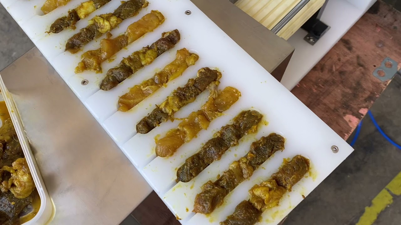 Mesin Cucuk Satay | Sejam dapat 1200 batang satay |Saiz Satay boleh ...